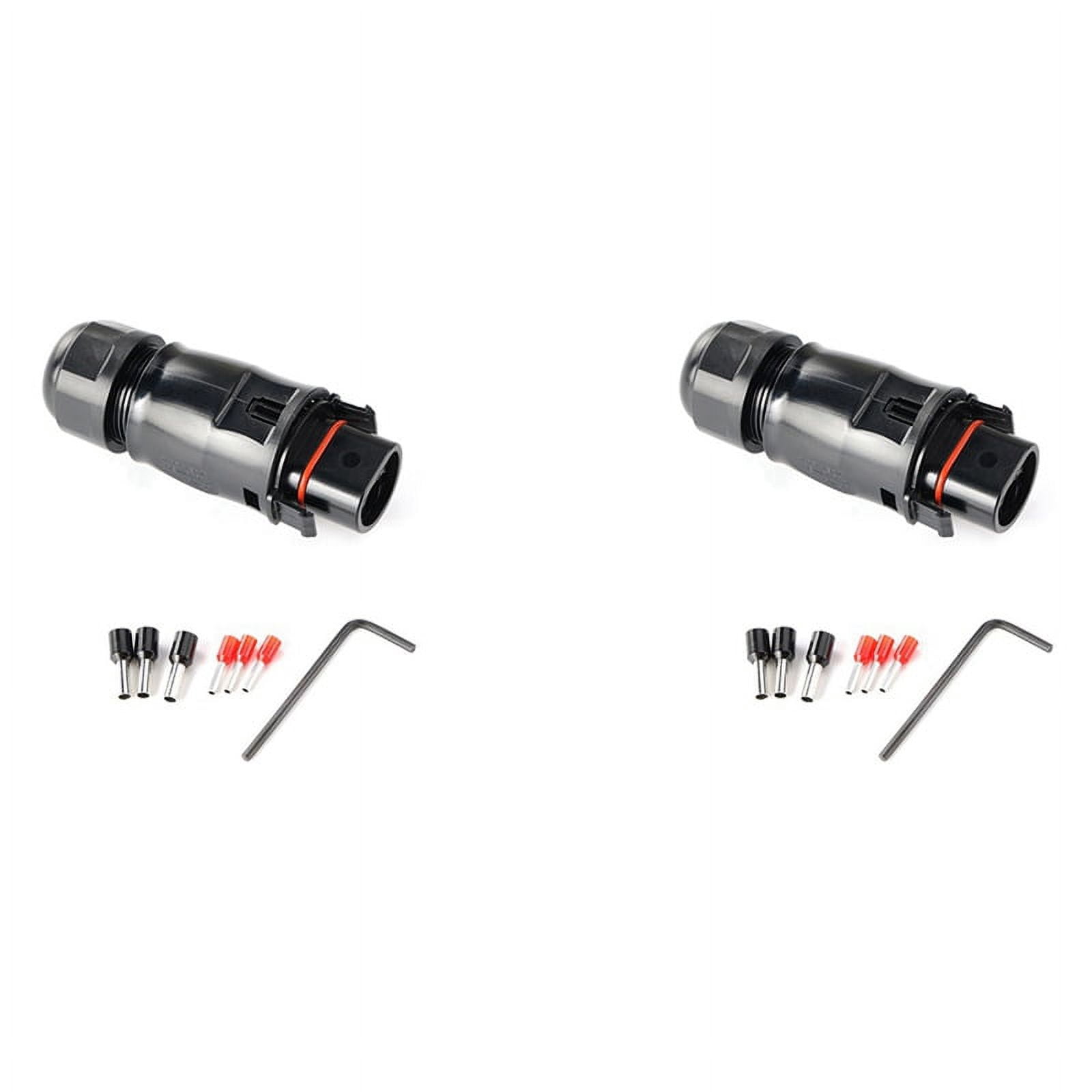 2X Solar PV Connector Plug Waterproof IP68 4000V 40A for Solar PV ...