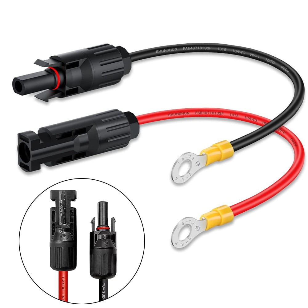 2X Solar PV Waterproof Connector Cable Solar Cable Extension Cord to ...