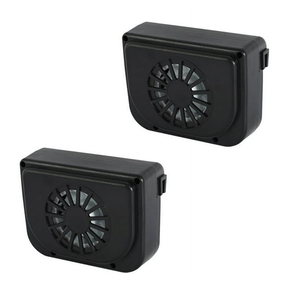 2X Solar Power Car Window Fan Auto Ventilator Cooling Vehicle Air Vent ...
