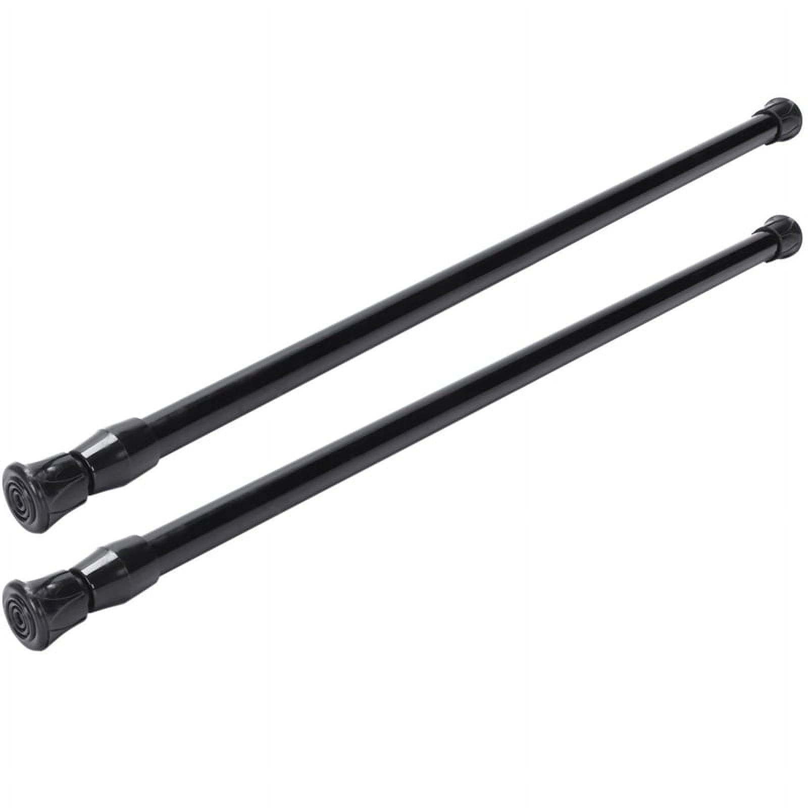 2X Spring Extendable Loaded Curtain Rail Pole Telescopic Bath Window ...