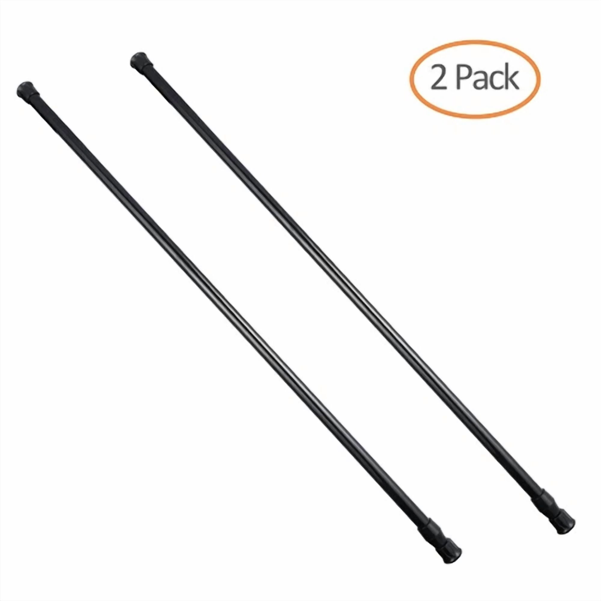 2X Spring Tension Curtain Rod Tension Cafe Rod Adjustable Extension ...