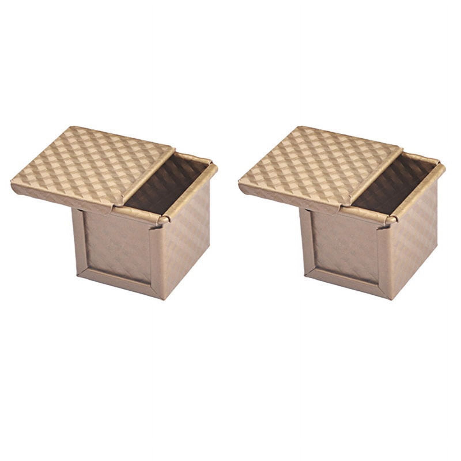 2X Square Loaf Pan with Lid Toast Mold Bread Pan Pullman Loaf Pan with ...