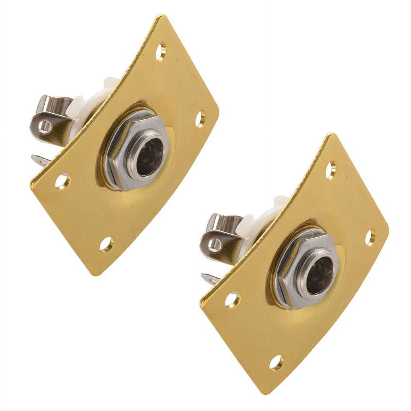 2X Square Style Jack Plate Guitar 1/4 Output Input Socket for Electric ...