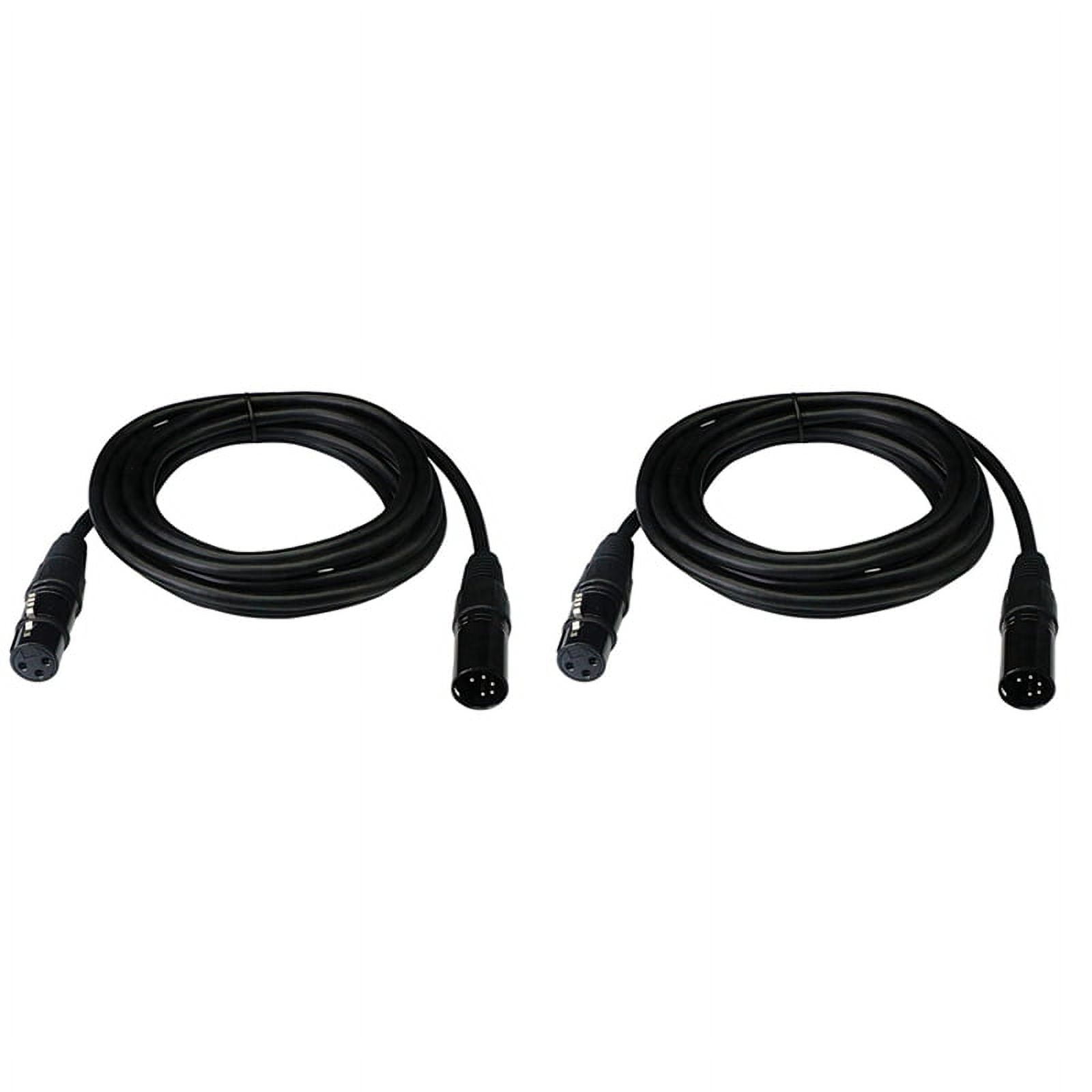 2X Stage Light Cable,DJ XLR Cable,3-Pin Female XLR to 5-Pin Male XLR ...