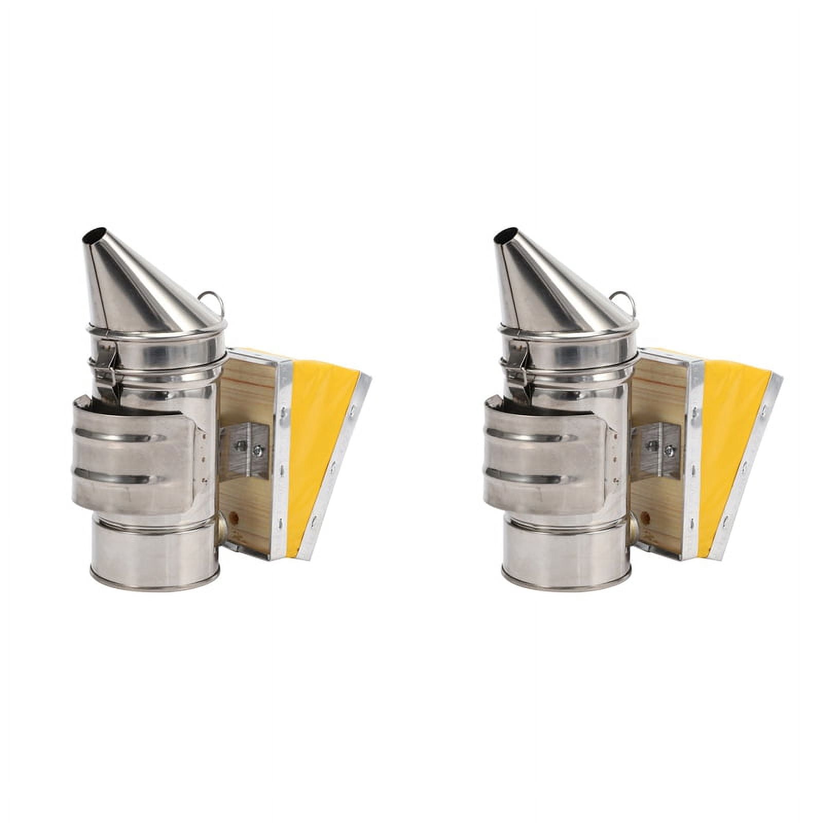 2X Stainless Steel Bee House Smoker Hive Equipment Beekeeper Tools and ...