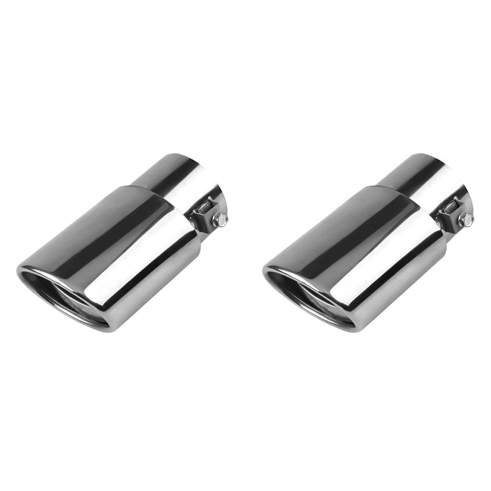 2X Stainless Steel Car Exhaust Tip,2.1In to 1.5In Universal Car Exhaust ...