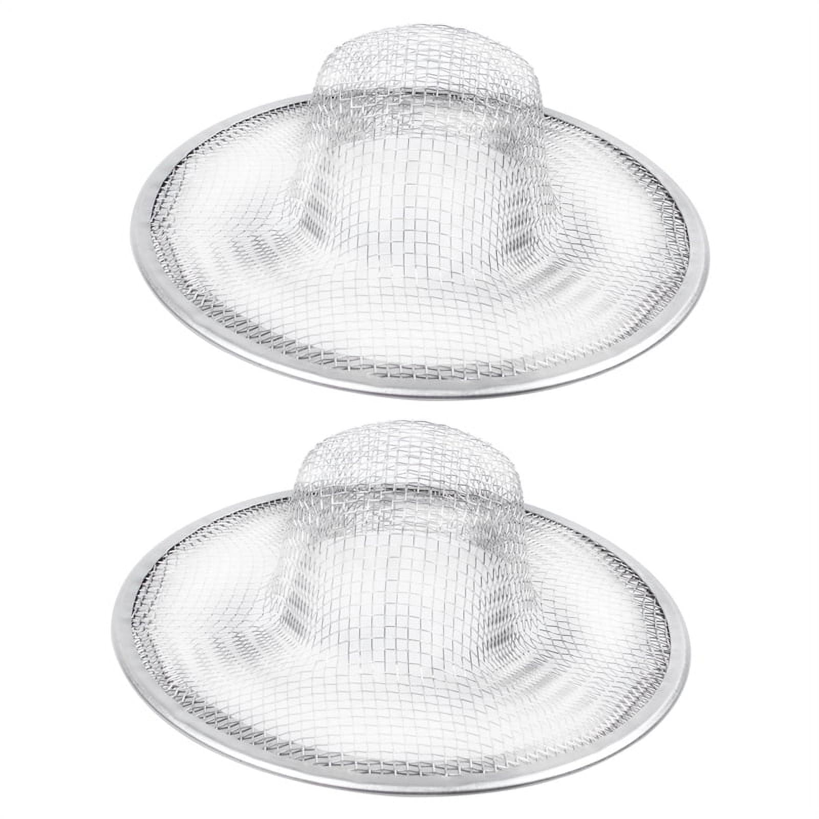 2X Stainless Steel Drainer Basin Filter Mesh Sink Strainer 3.5 Inch Top ...