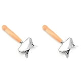 2X Stainless Steel Dumpling Wrappers Skin Dough Cutter Circle Roller ...