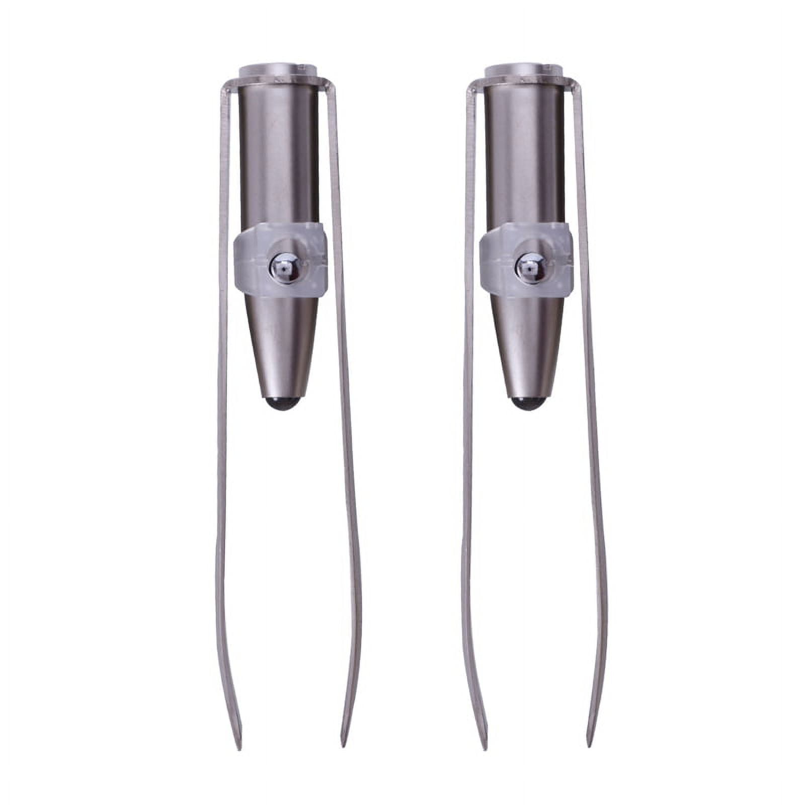 2X Stainless Steel Eyelashes Eyebrow Tweezer + LED Light - Walmart ...