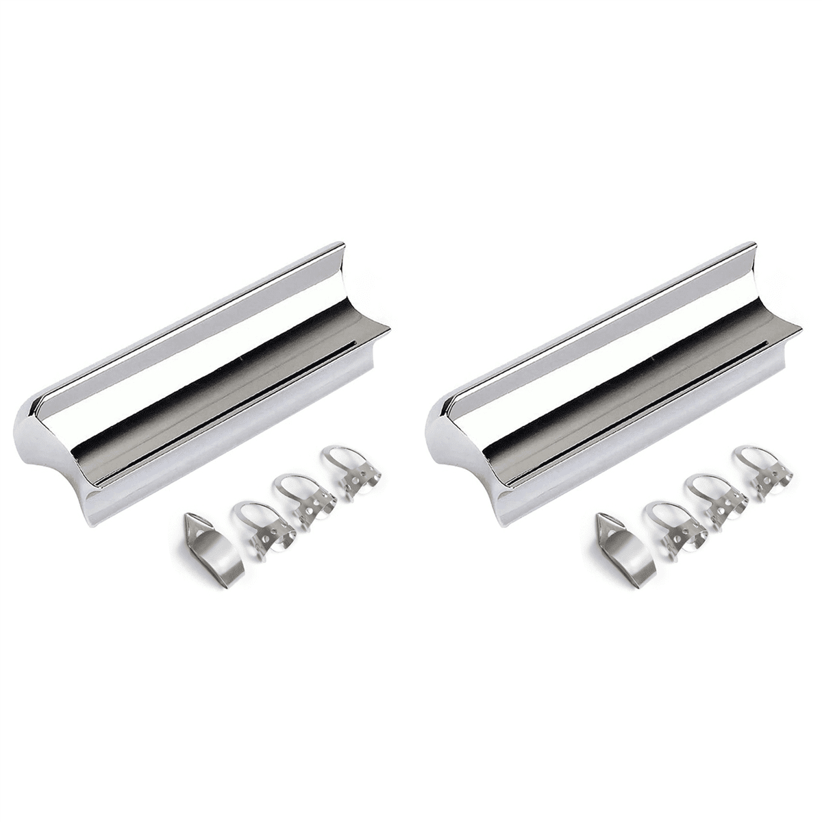2X Stainless Steel Guitar Slide Tone Bar for Dobro, Lap Steel Guitar ...