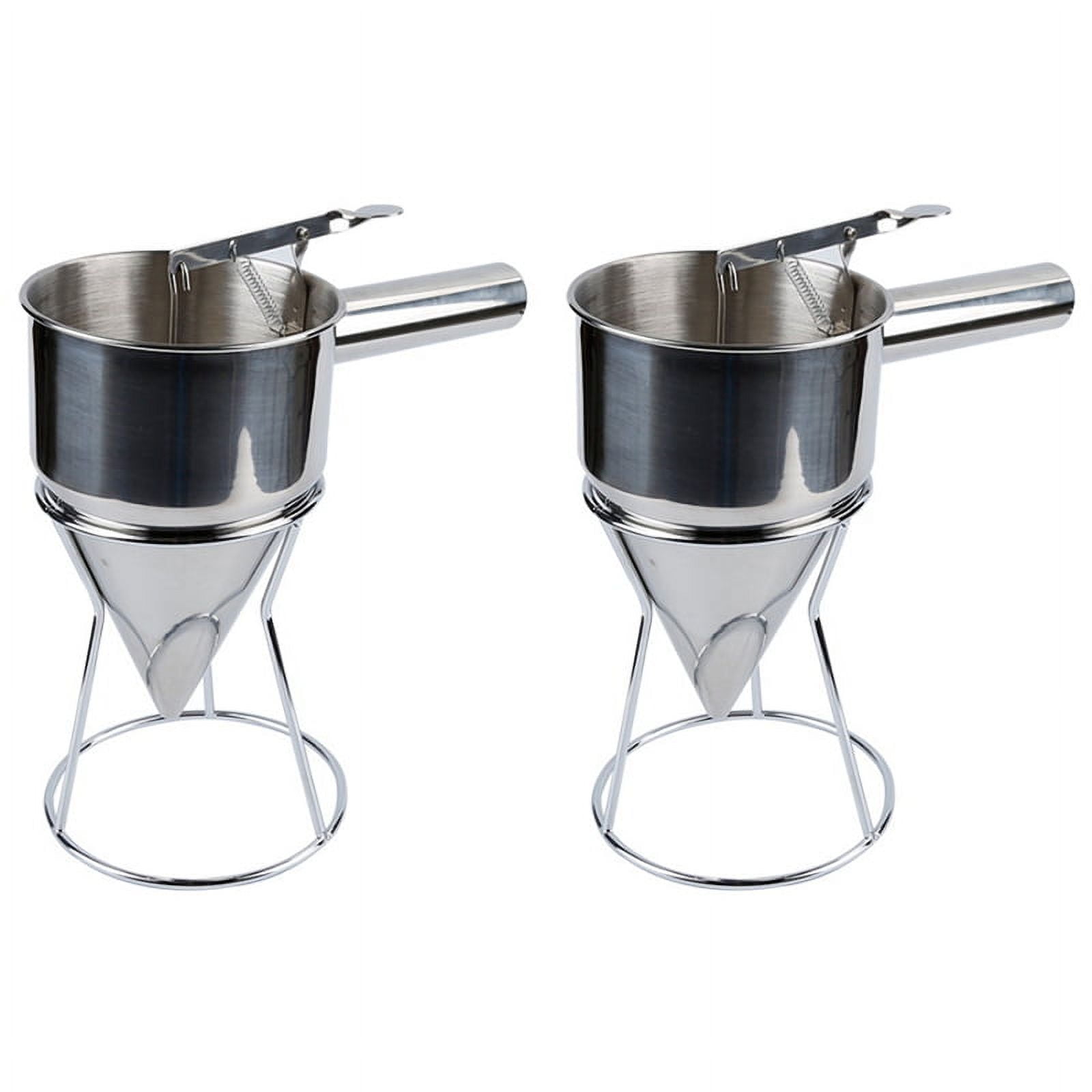 2X Stainless Steel Hand-Held Funnel Dispenser Octopus Pellets Funnel ...