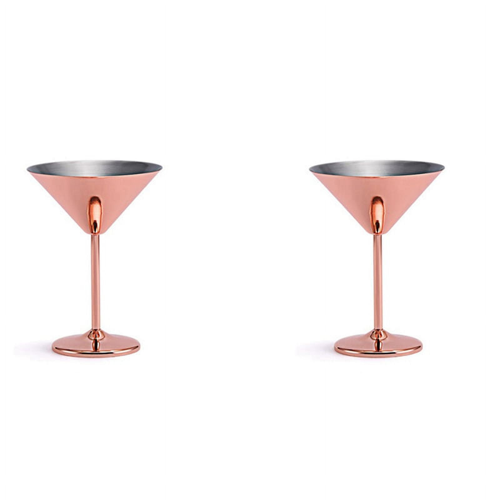 2X Stainless Steel Glass High Base Wine Glass Unbreakable Wine Glass ...
