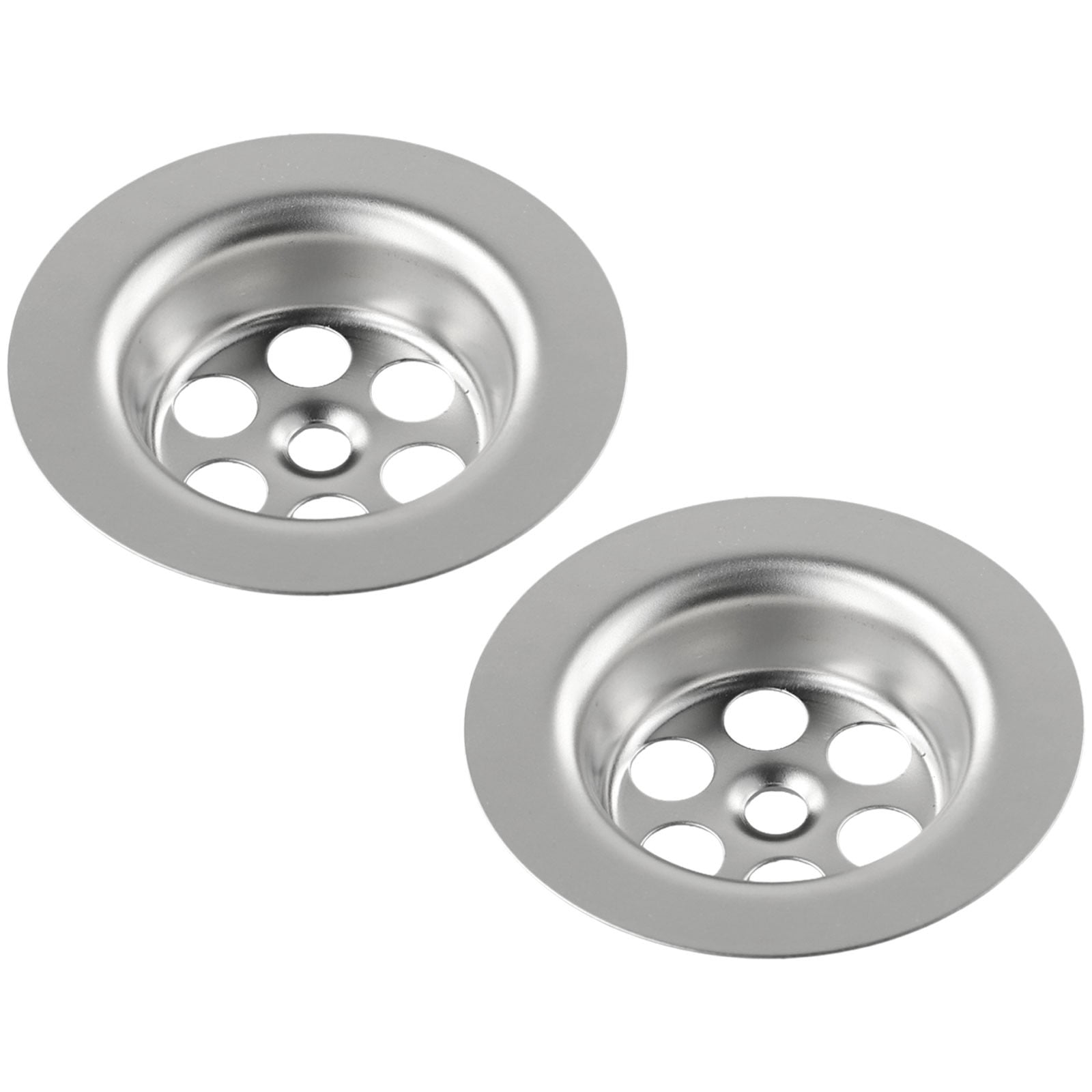 2X Stainless Steel Outer Diameter 64mm Sink Plug Hole Cover Drainer ...