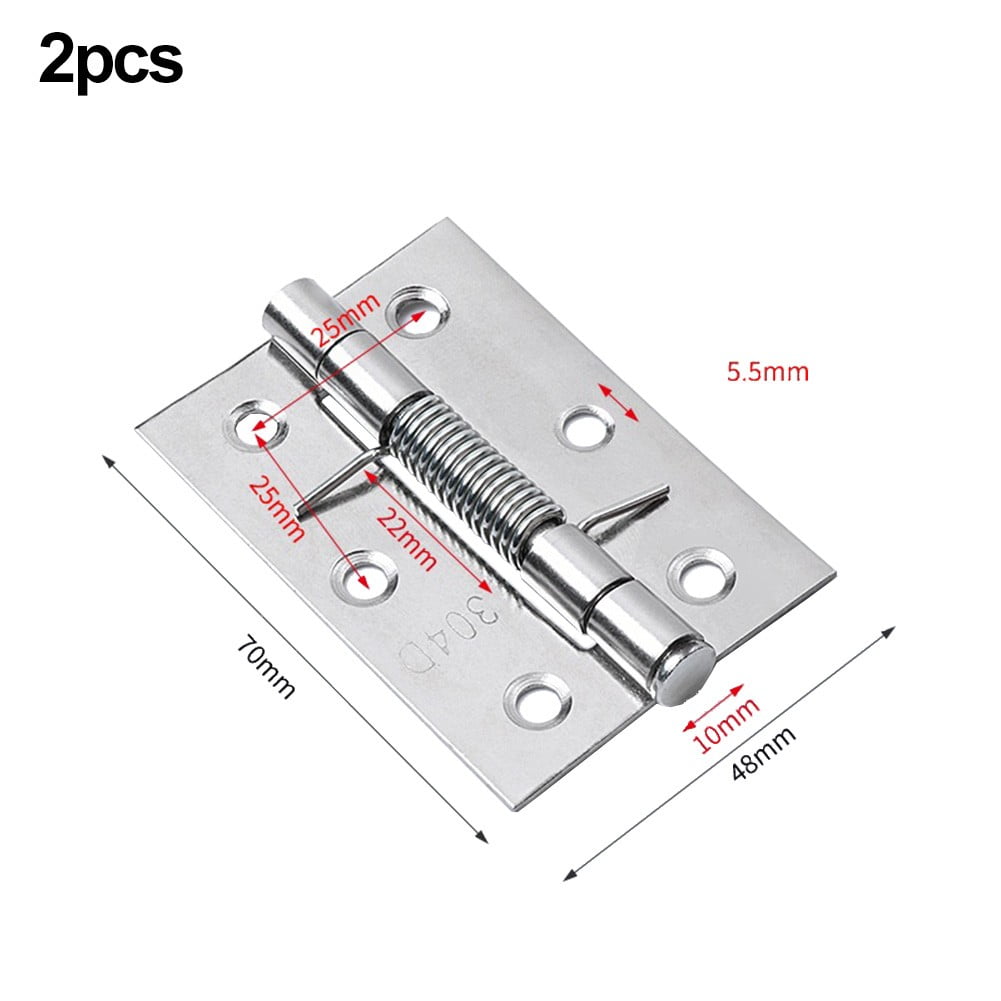 2X Stainless Steel Self Closing Spring Door Internal Hinge Diy Hardware ...