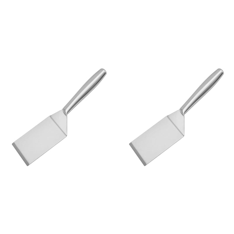 2X Stainless Steel Spatula Flat Spatula Large Fish Turner Grill ...