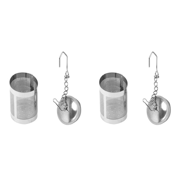 2X Stainless Steel Tea Infuser Tea Leaves Diffuser Spice Seasoning Ball ...