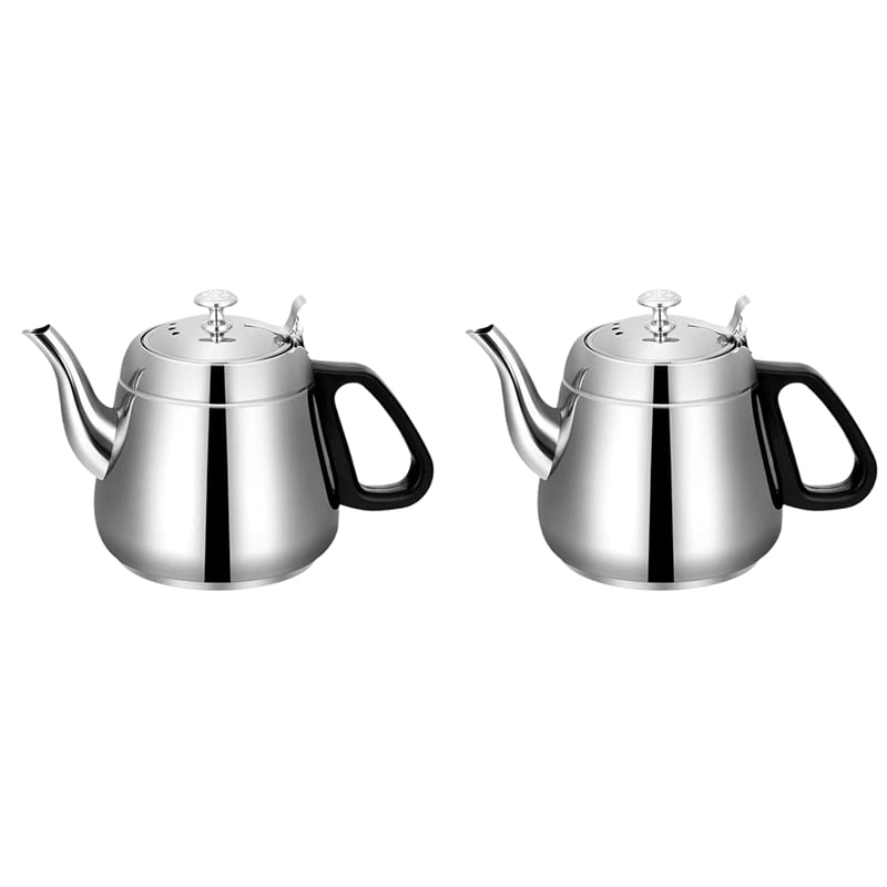 2X Stainless Steel Teapot with Infuser, Teapot with Infuser 1.5L High ...