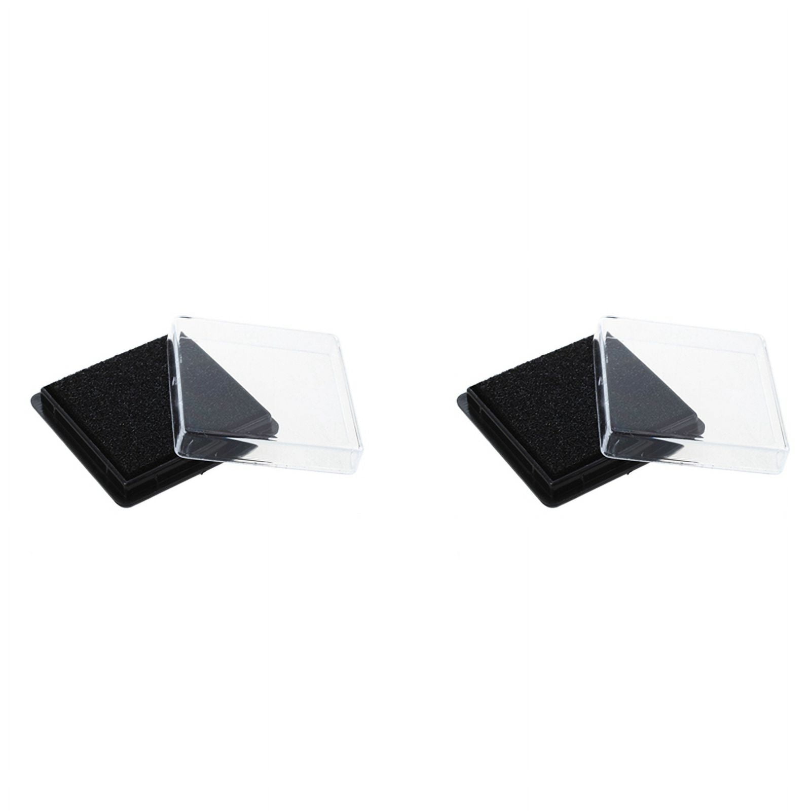 2X Stamp Pad Ink Pad Wedding Letter Document Black - Walmart.com