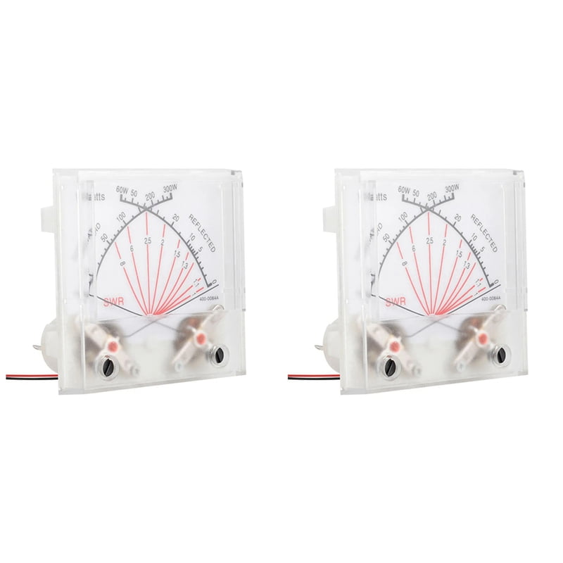 2X Standing Wave Ratio SWR Watt Meter Radio Power Meter Transmitter ...