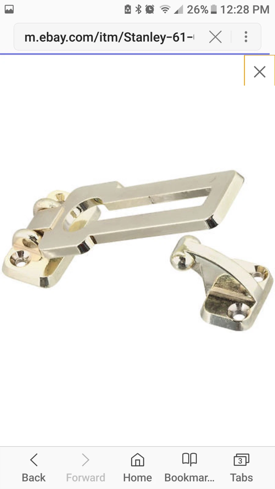 2X Stanley 61-0352 Decorative Door Guard Security Latch Lock Bolt 2 ...