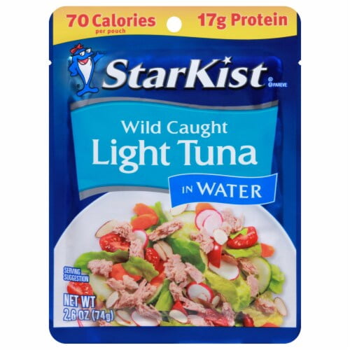 2X - StarKist Light Wild Caught Tuna in Water Pouch-2.6 oz - Walmart.com