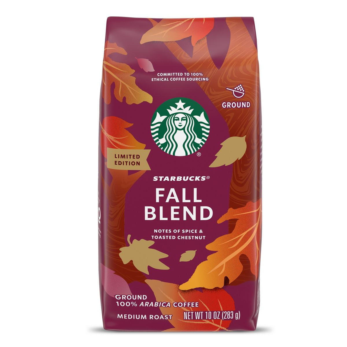 2X - Starbucks Fall Blend Medium Roast Ground Coffee - 10oz - Walmart.com