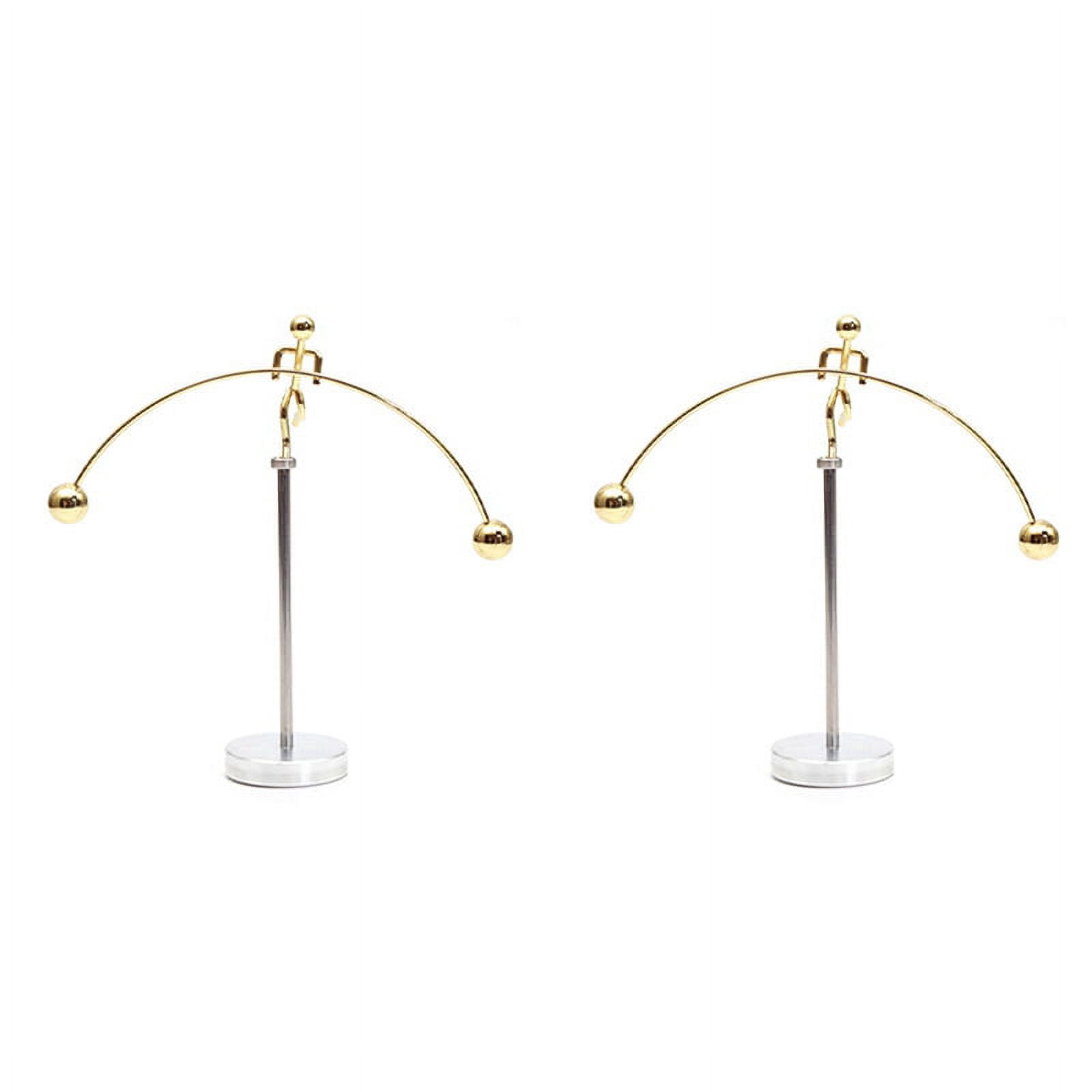 2X Steel Physics Toy Art Balance Toy Balancing Decompressive Science ...
