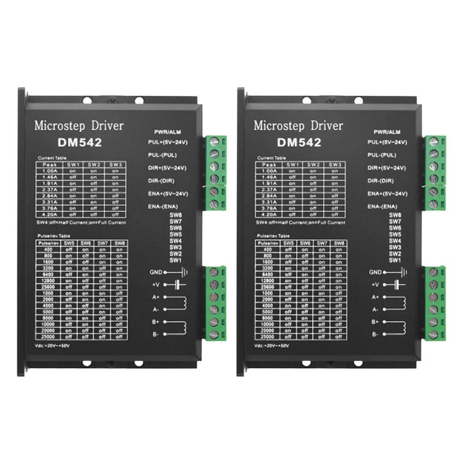 2X Stepper Motor Driver, DM542 Stepper Motor Driver Digital Driver ...