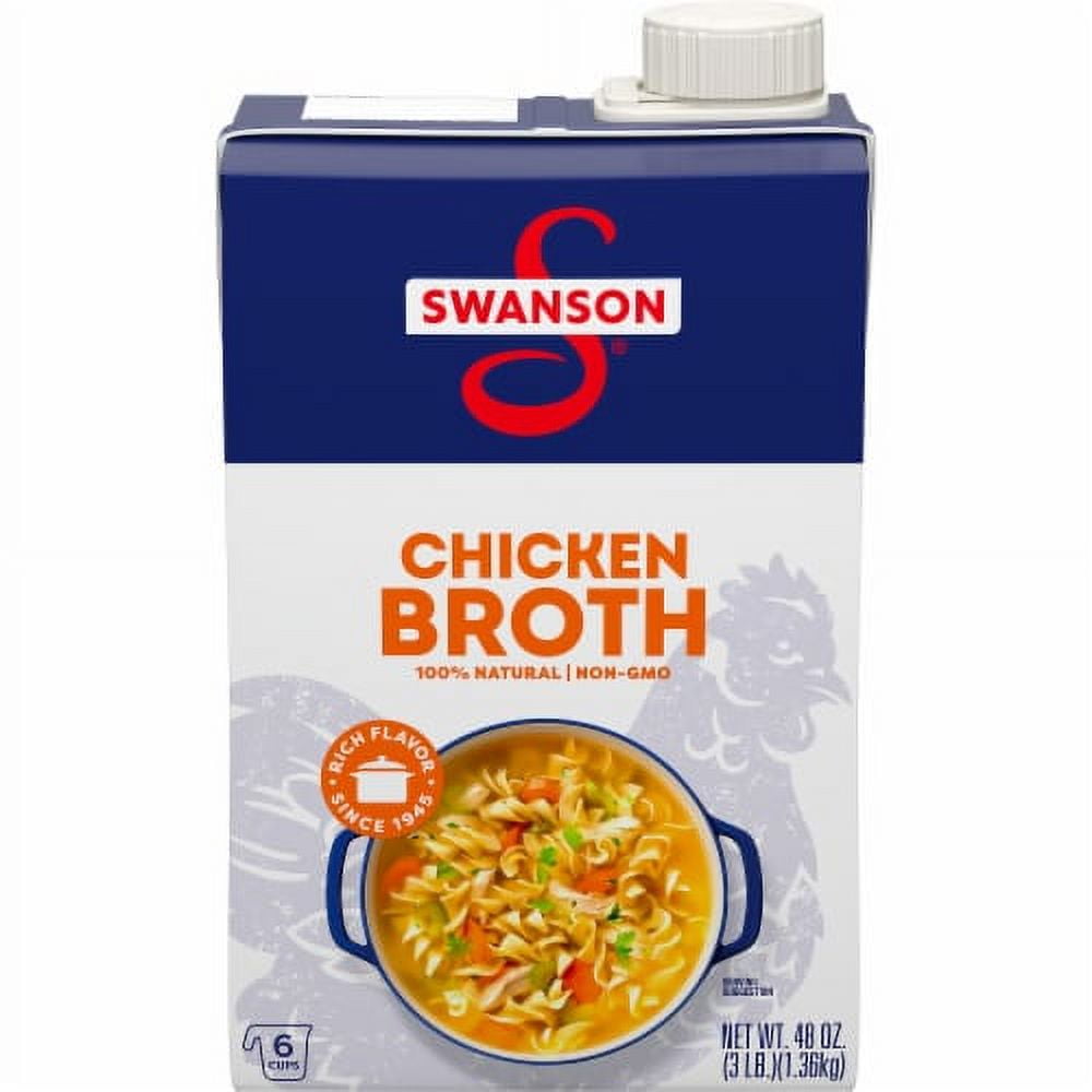 2X-Swanson 100% Natural Chicken Broth - 48 oz - Walmart.com