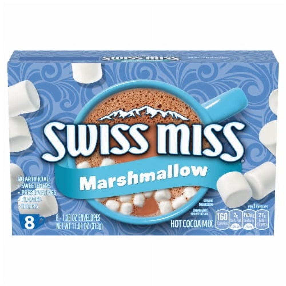 2X-Swiss Miss Marshmallow Hot Cocoa Mix - 1.38 oz - 8 ct - Walmart.com