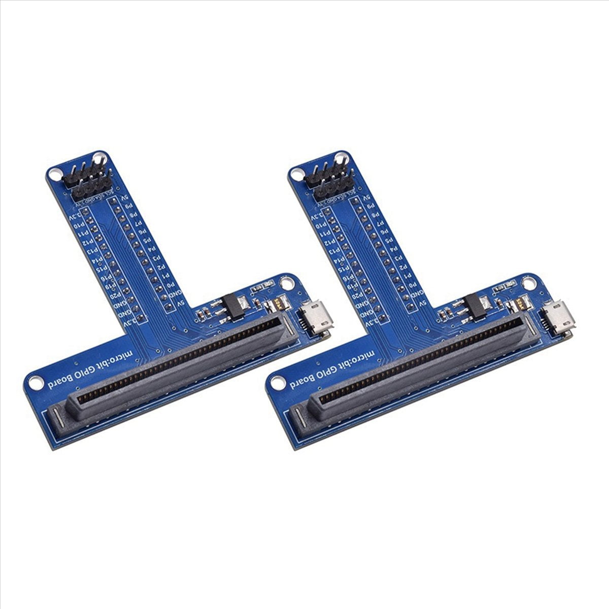 2X T-Type Expansion Adapter for Microbit Breadboard Python Graphical ...