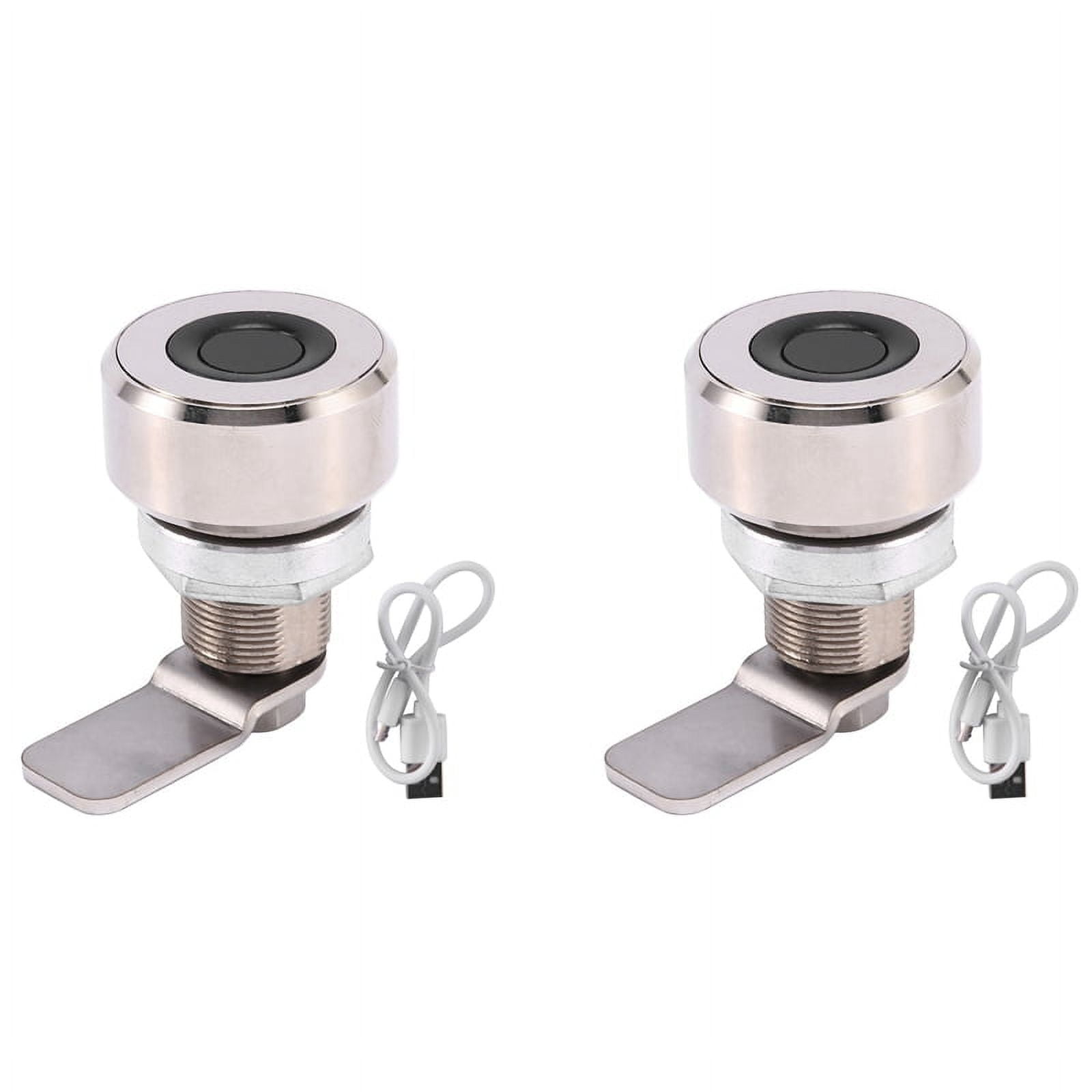 2X T22 Smart Fingerprint Drawer Lock Furniture File Cabinet Shoe ...