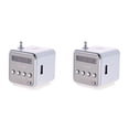 2X TD-V26 Mini Portable Sound Speaker Support TF Card FM Radio AUX ...