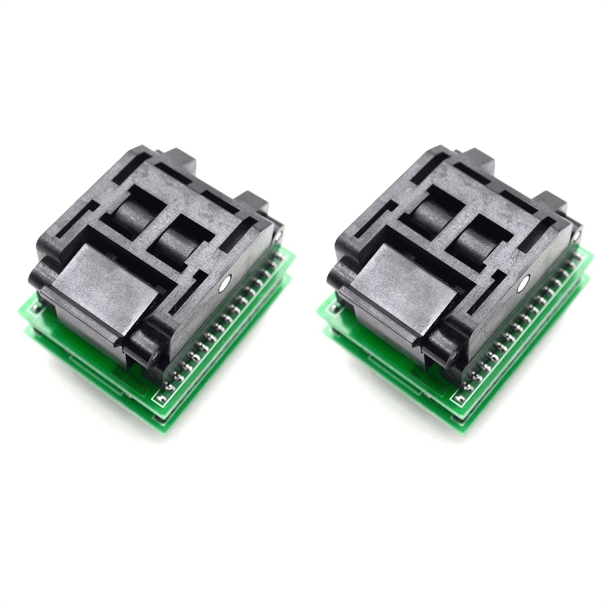 2X TQFP32 QFP32 to DIP32 IC Programmer Adapter Chip Test Socket Burning ...