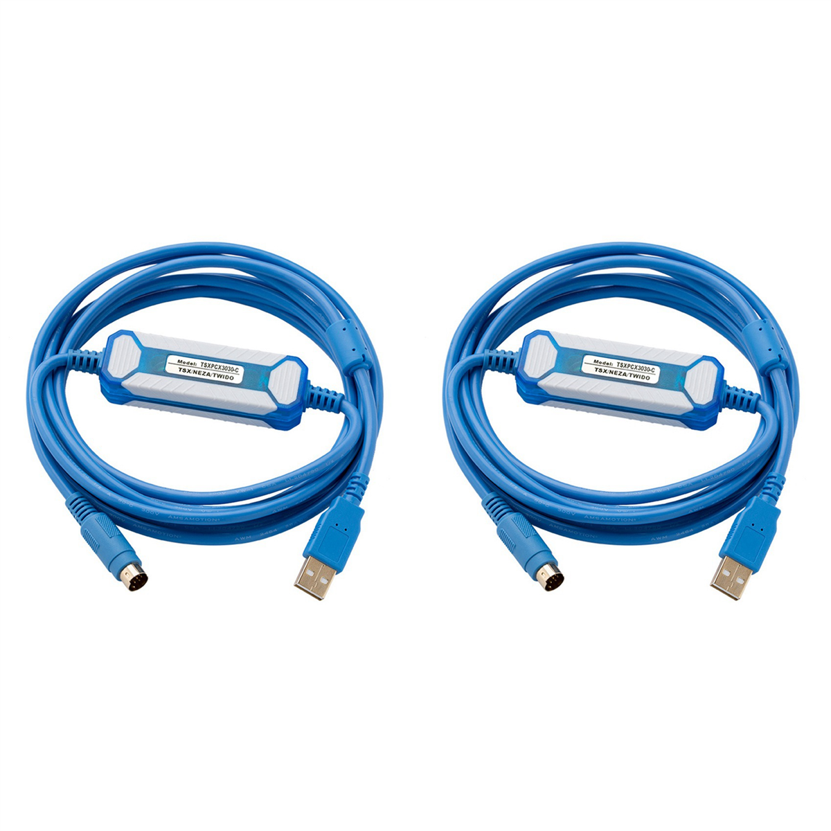 2X TSXPCX3030-C Suitable Twido Series PLC Programming Cable TSXPCX3030 ...