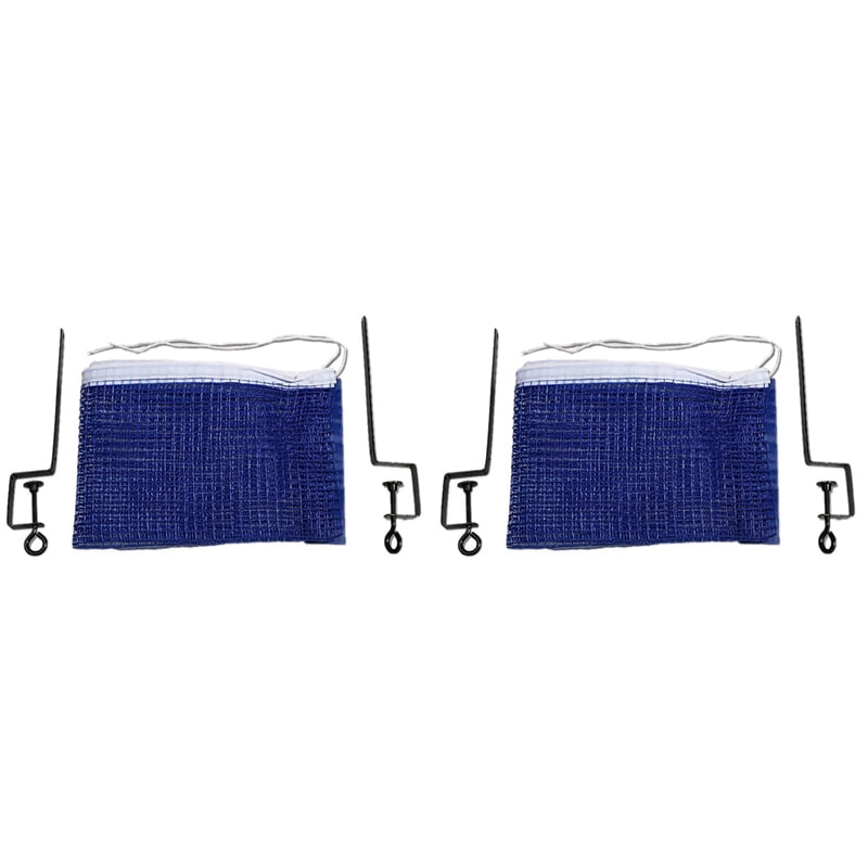 2X Table Tennis Net Portable Anywhere Retractable Post Net Rack for Any ...