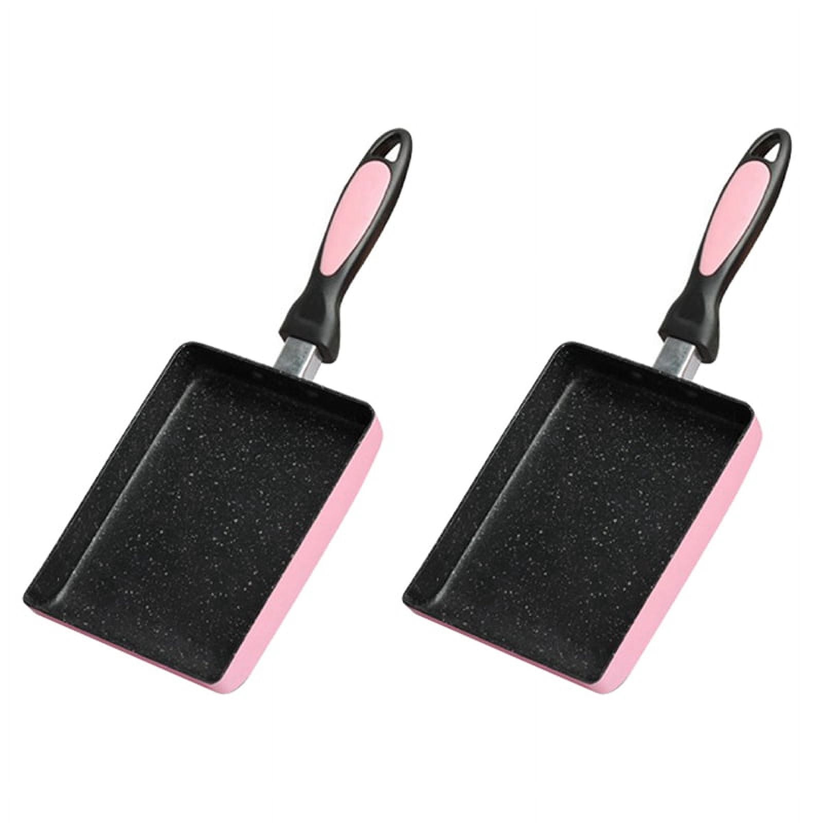 2X Tamagoyaki Pan Japanese Omelette Pan, Non-Stick Coating Square Egg ...