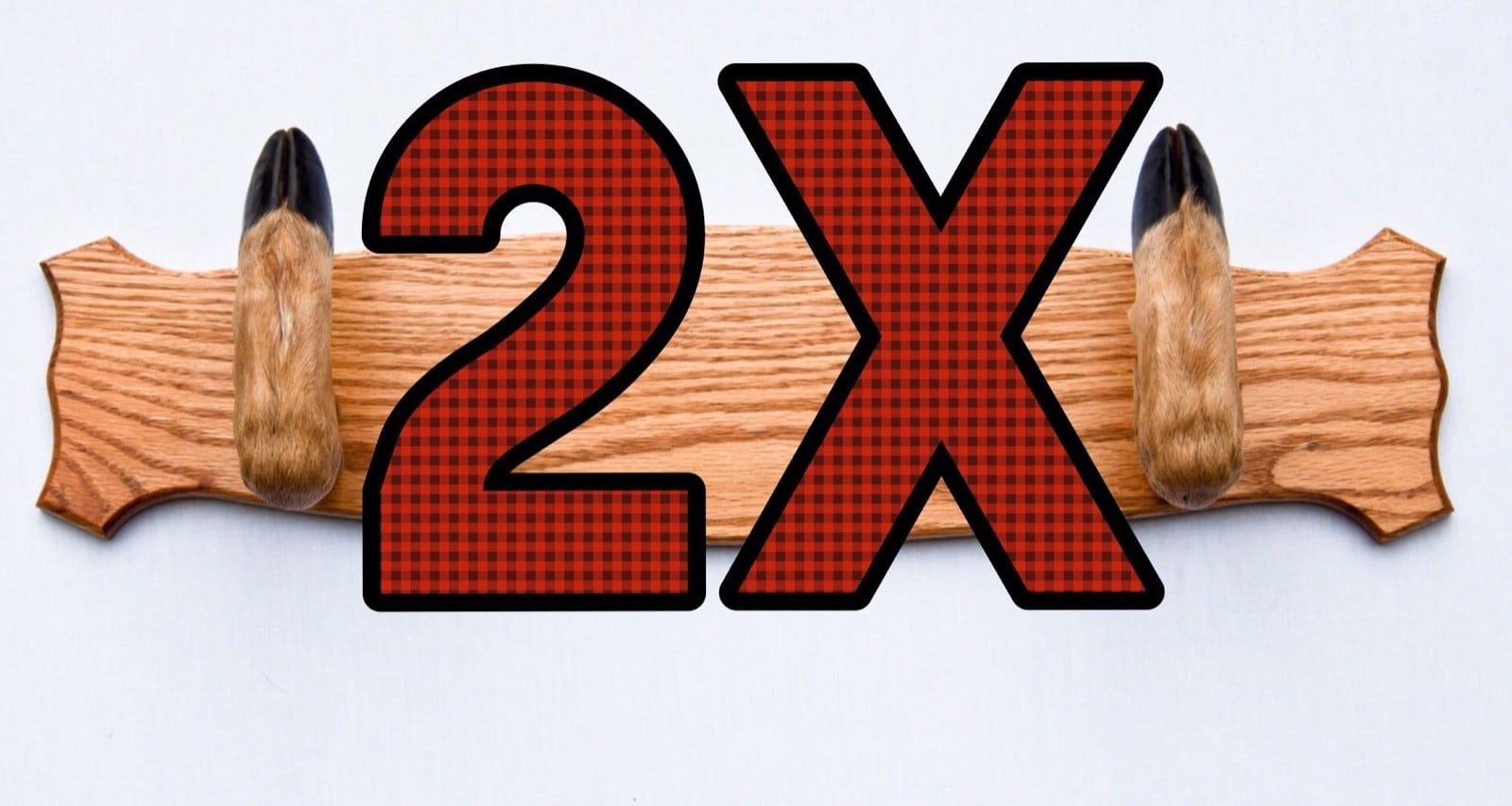 2X Taxidermy Deer Hoof Gun Racks. Quantity of 2!! Gun display ...