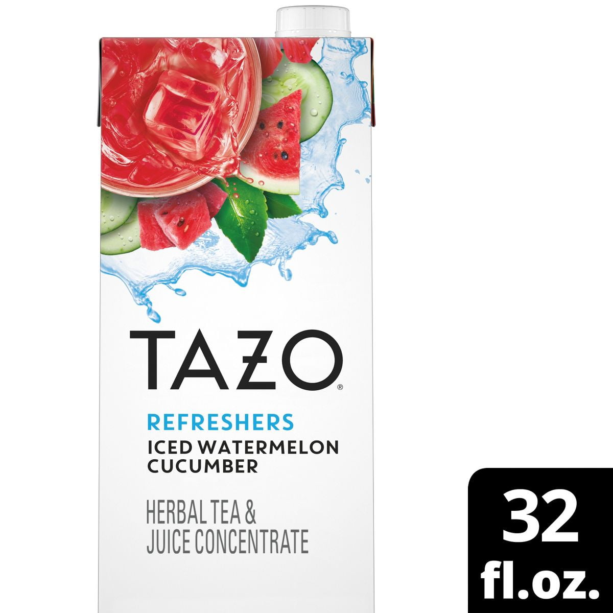 2X - Tazo Refreshers Iced Watermelon Cucumber Iced Tea Concentrate - 32 ...