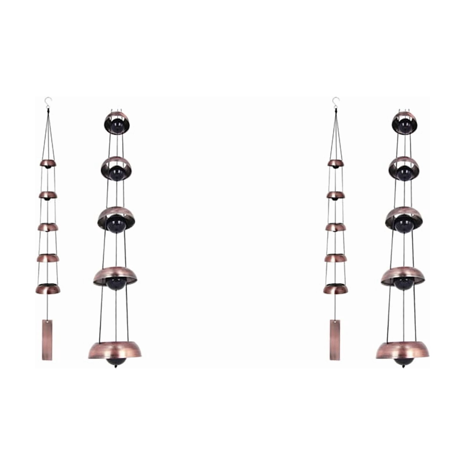 2X Temple Wind Bell - Memorial Bell Wind Chime for Gift, Feng Shui Wind ...