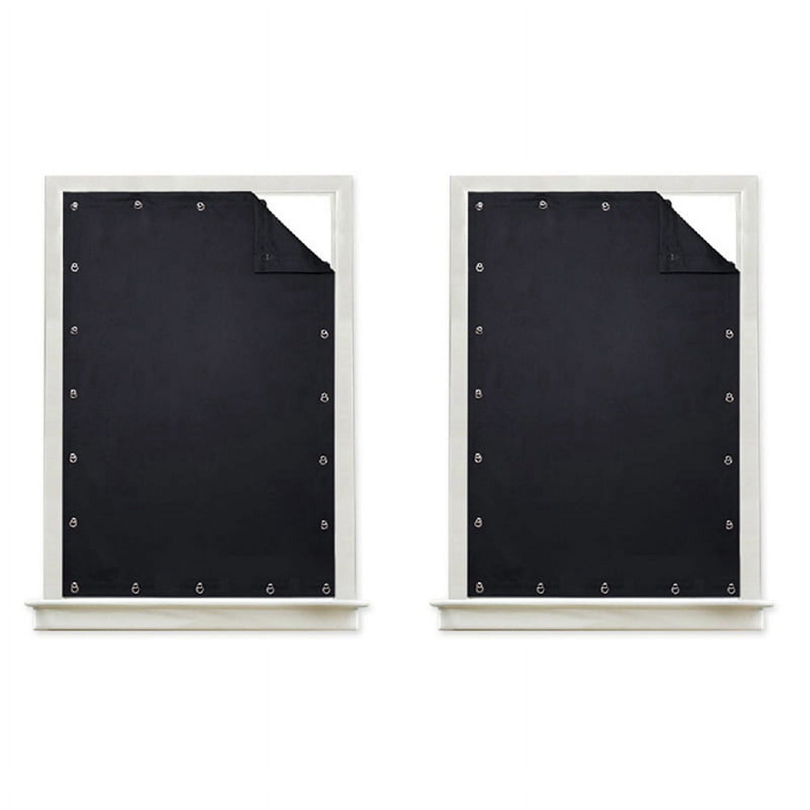 2X Temporary Blackout Blind Curtain For Window Sucker Shade Drape ...