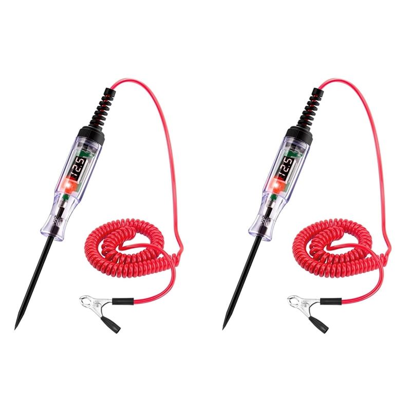 2X Test Light Automotive 5-90V Digital LED Circuit Tester with Voltage ...