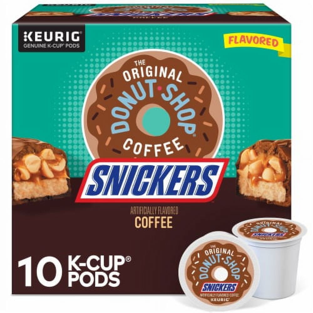 2X - The Original Donut Shop Snickers Light Roast K-Cup Coffee Pods ...