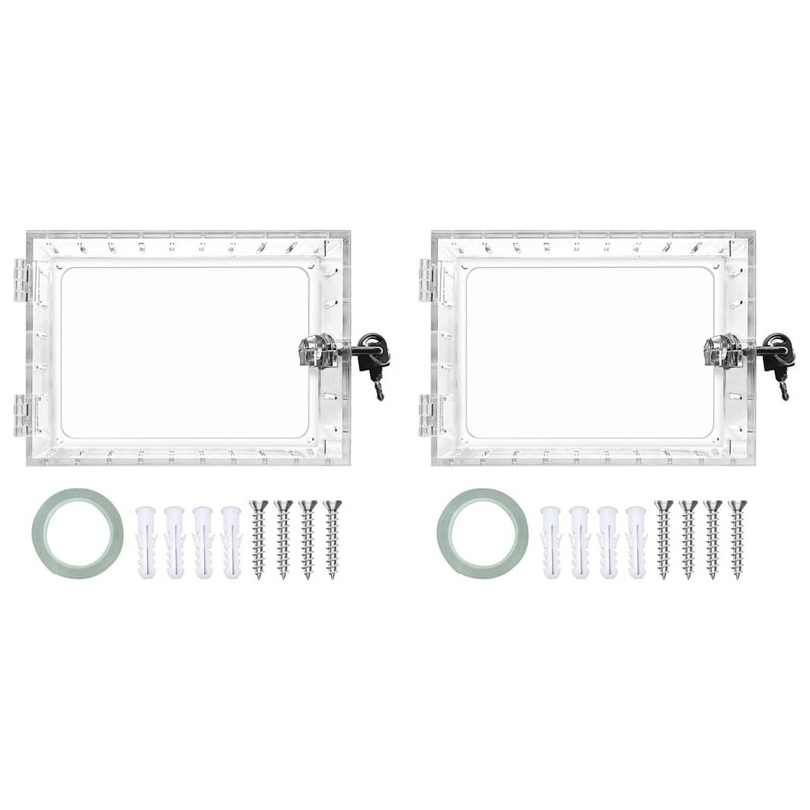 2X Thermostat Lock Box with Key,Clear Thermostat Guard for Thermostat ...