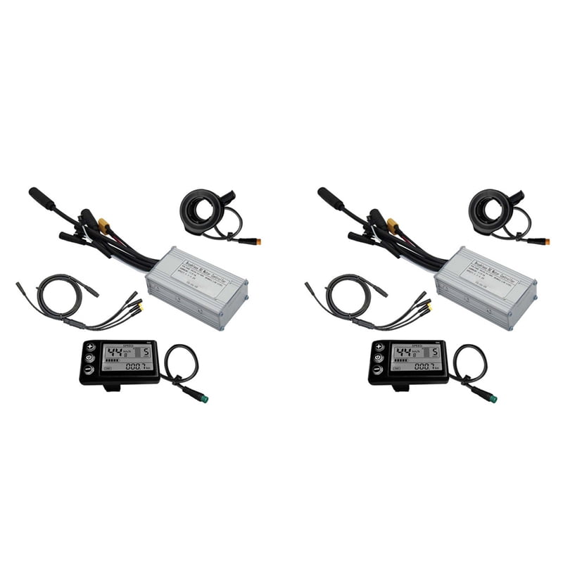 2X Three Mode Ebike Sine Wave Controller 24V/36V/48V 17A with S866 LCD ...
