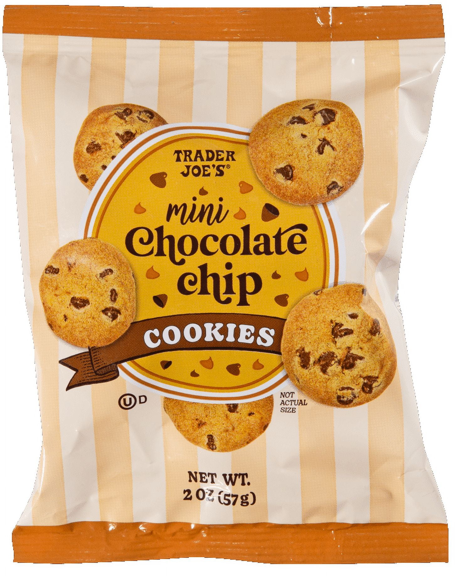 2X-Tjs Mini Chocolate Chip Cookies-2 Oz - Walmart.com