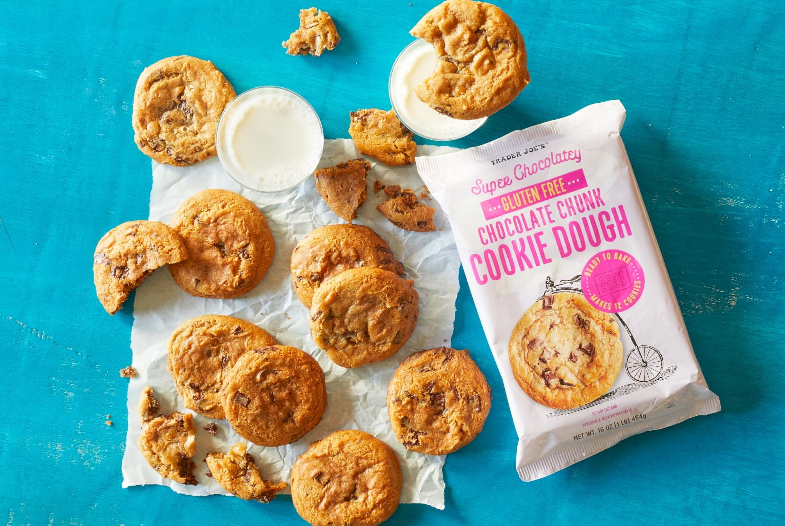 2X - Tjs Super Chocolatey Gluten Free Chocolate Chunk Cookie Dough 16 ...