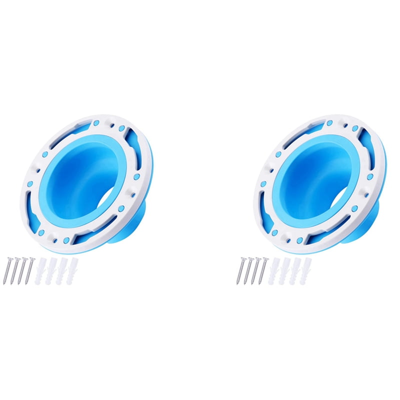 2X Toilet Flange Repair Kit, Universal Fits, Fitting 4In and 5In Pipes ...
