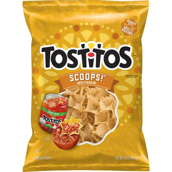 2X - Tostitos Scoops! Multigrain Tortilla Chips, 10 Oz - Walmart.com