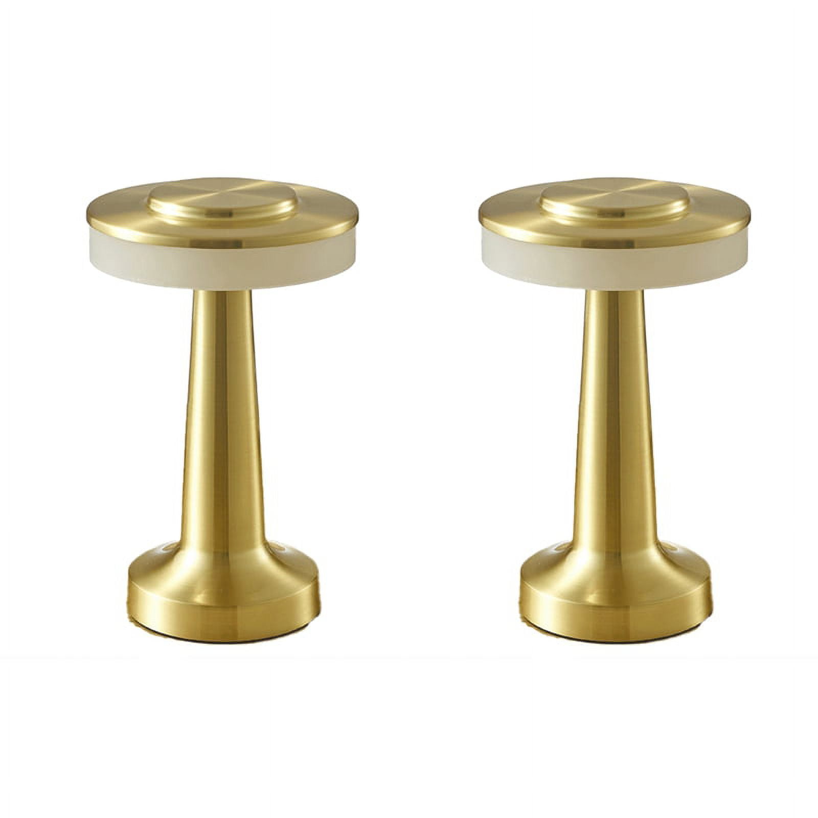 2X Touch LED Rechargeable Table Lamp Dining Hotel Bar Outdoor Small ...